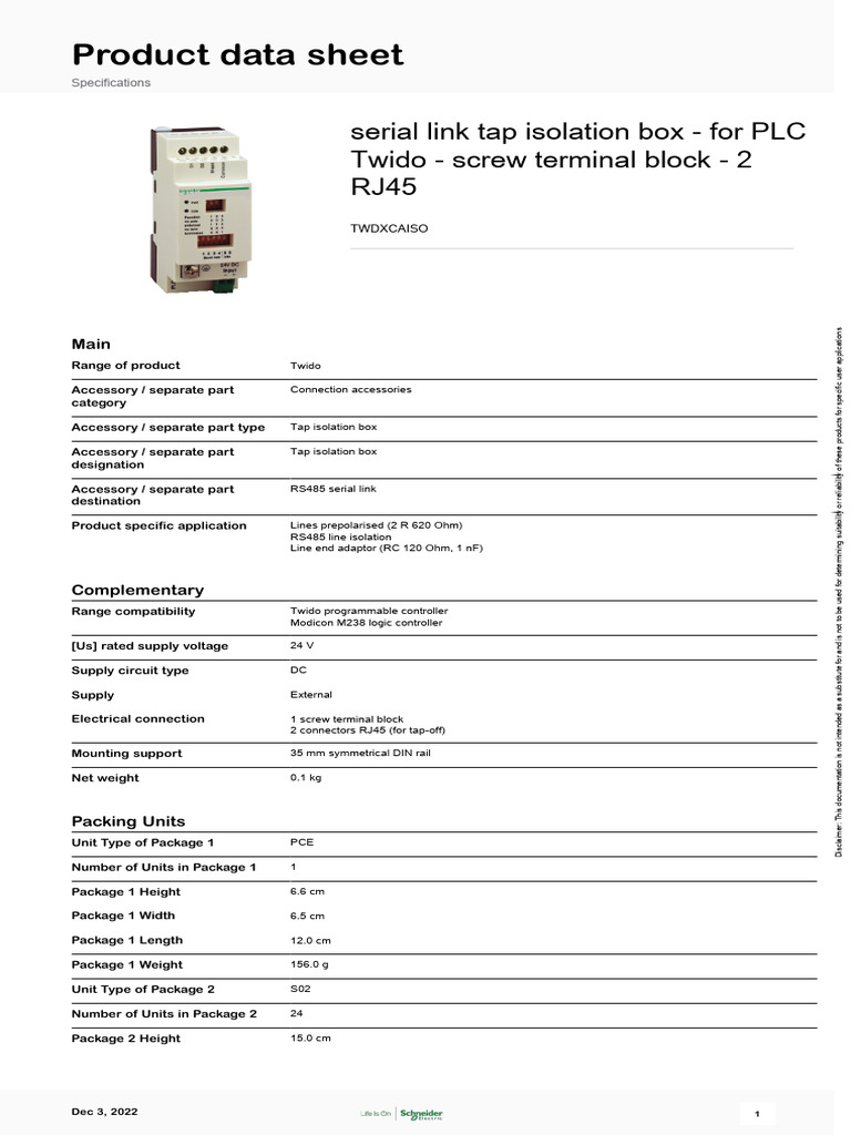 Modicon M258_TWDXCAISO | PDF