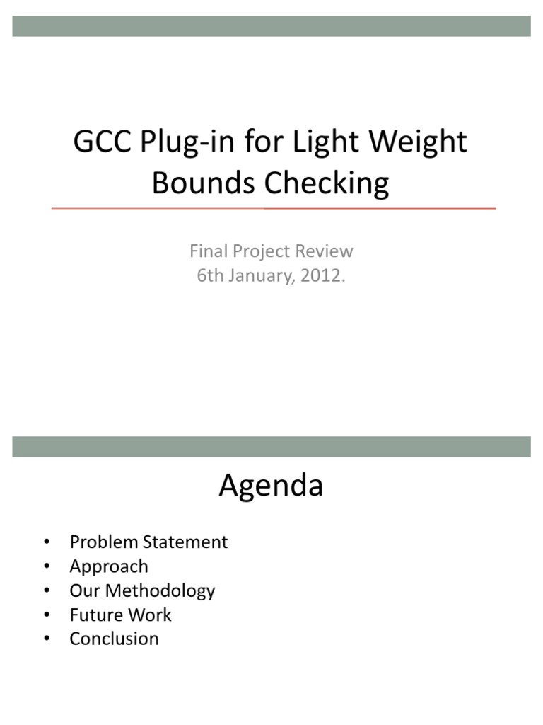 GCC Plug-In For Light Weight Bounds Checking | PDF | Library (Computing) | Pointer (Computer ...
