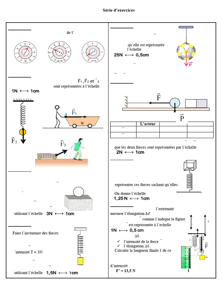 Série 3 - Notion de Forces | PDF