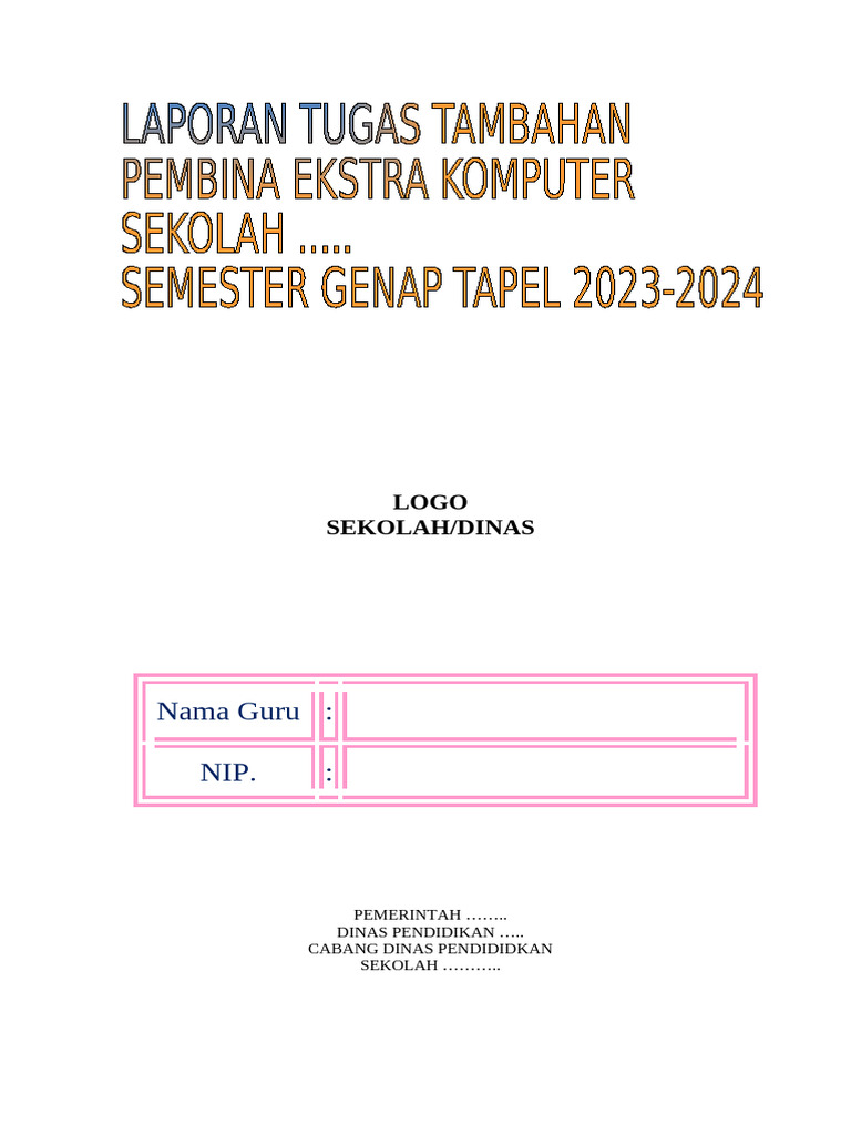 Laporan Ekstra Kurikuler Komputer 2024 | PDF