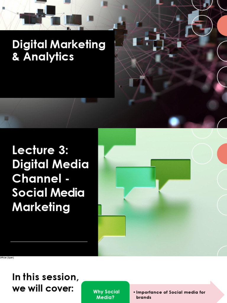 L3 Digital Media Channels - Social Media Marketing | PDF | Social Media ...