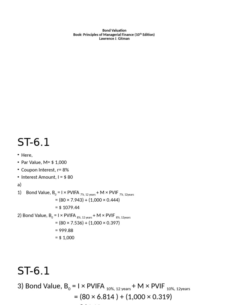 Bond Valuation | PDF