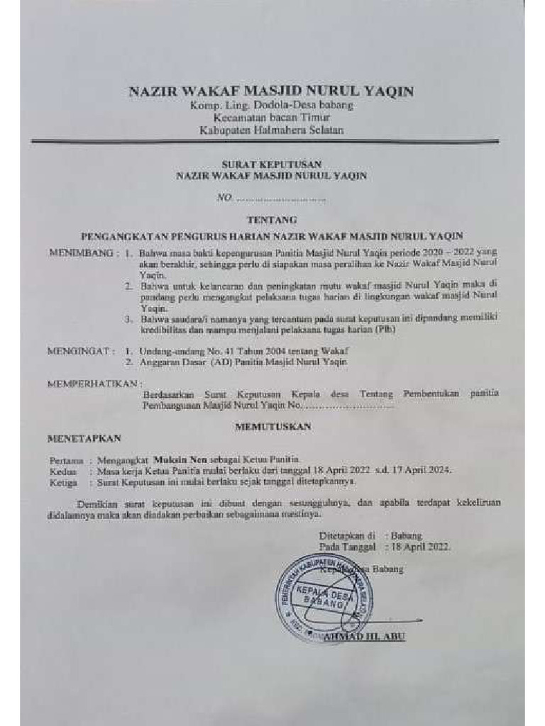 SK NAZIR WAKAF | PDF