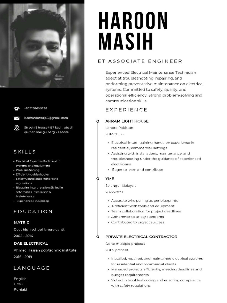 resume B&w | PDF
