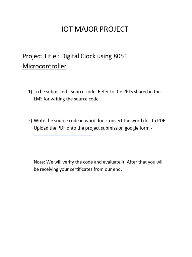 IOT Major Project | PDF