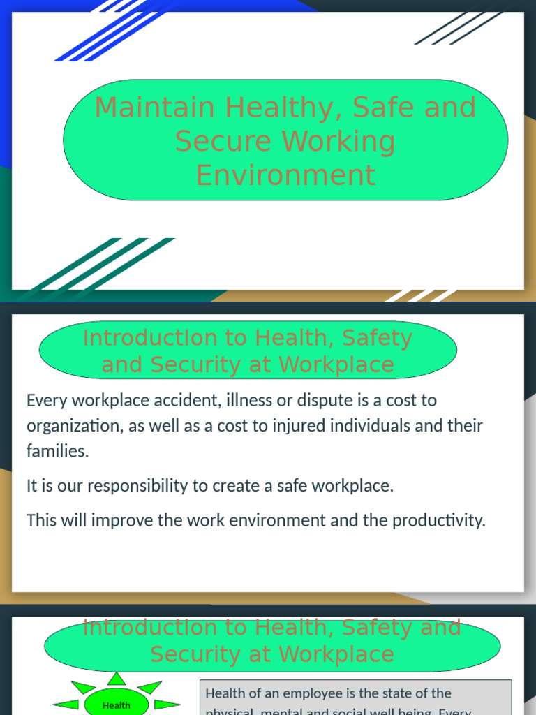 Workplace Health and Safety Guidelines | PDF | Occupational Safety And ...