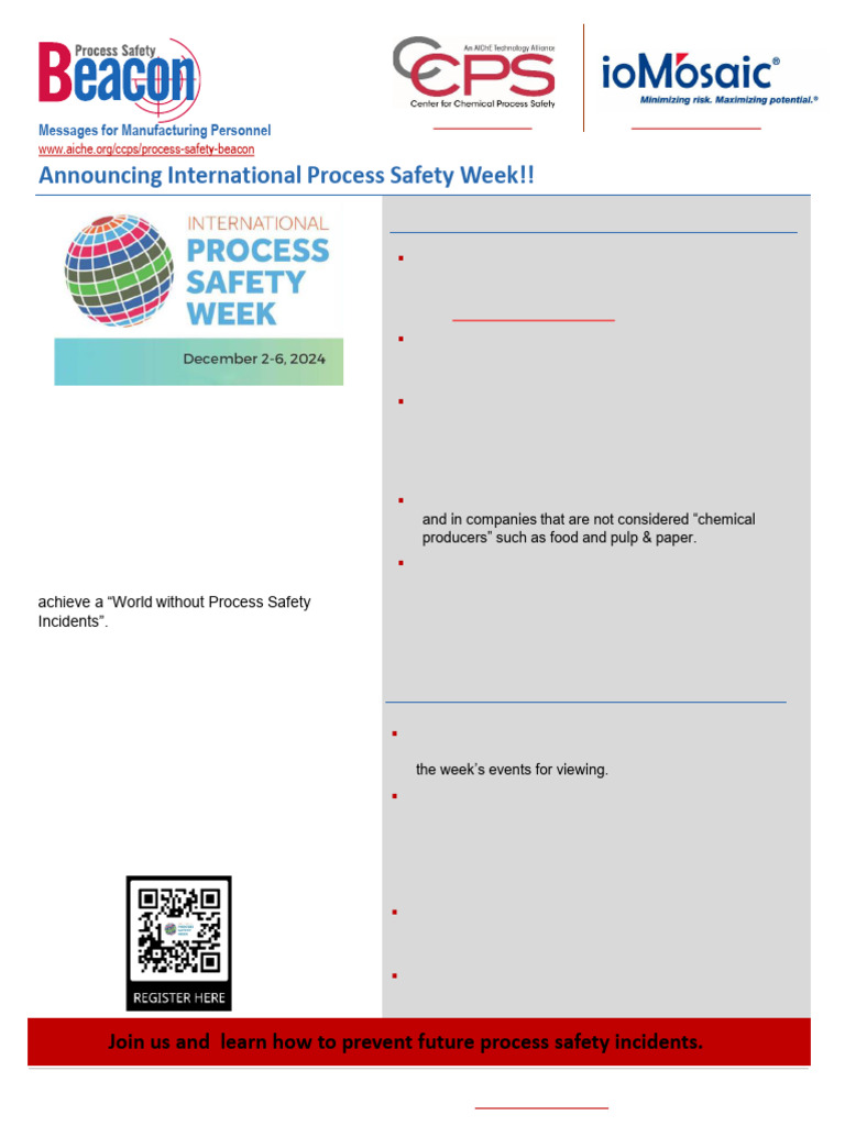 Process Safety Beacon 1730481144 | PDF