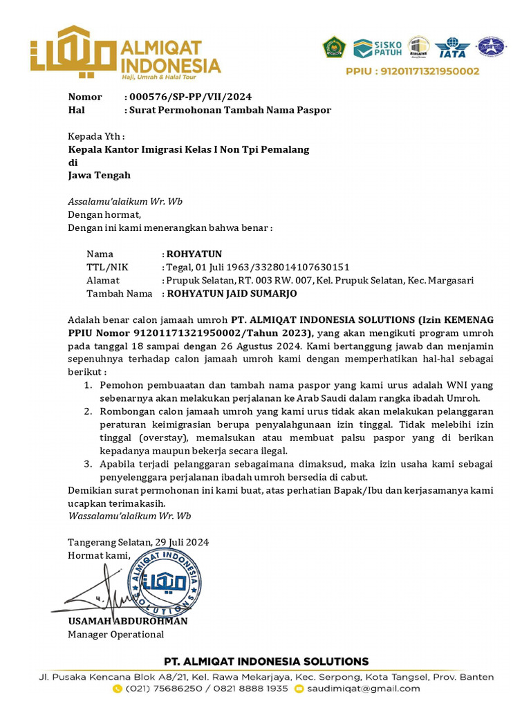 REKOM PASPOR ALMIQAT - ROHYATUN JAID SUMARJO | PDF