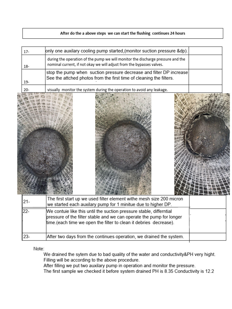 Flushing Procedure - Organized-3 | PDF | Pump | Gases