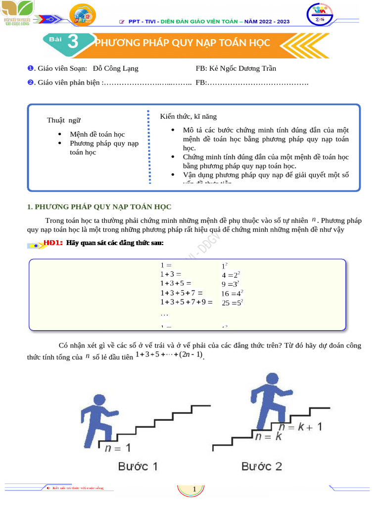 CD2 - DS10 - KNTT - B3 - Phuong Phap Quy Nap | PDF