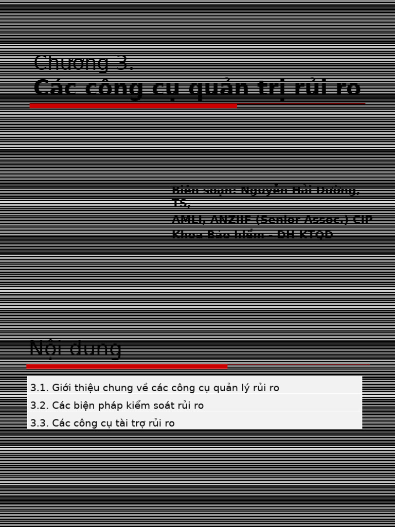 8.2024 - Chuong 3 Cac Cong Cu QTRR - HĐ | PDF