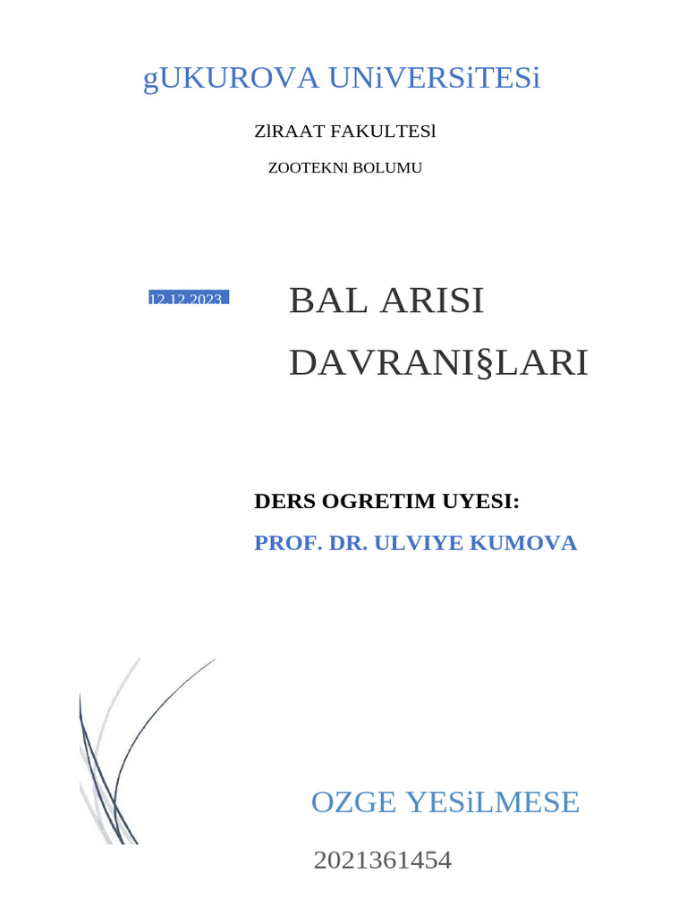 Bal Arisi Davranişlari | PDF