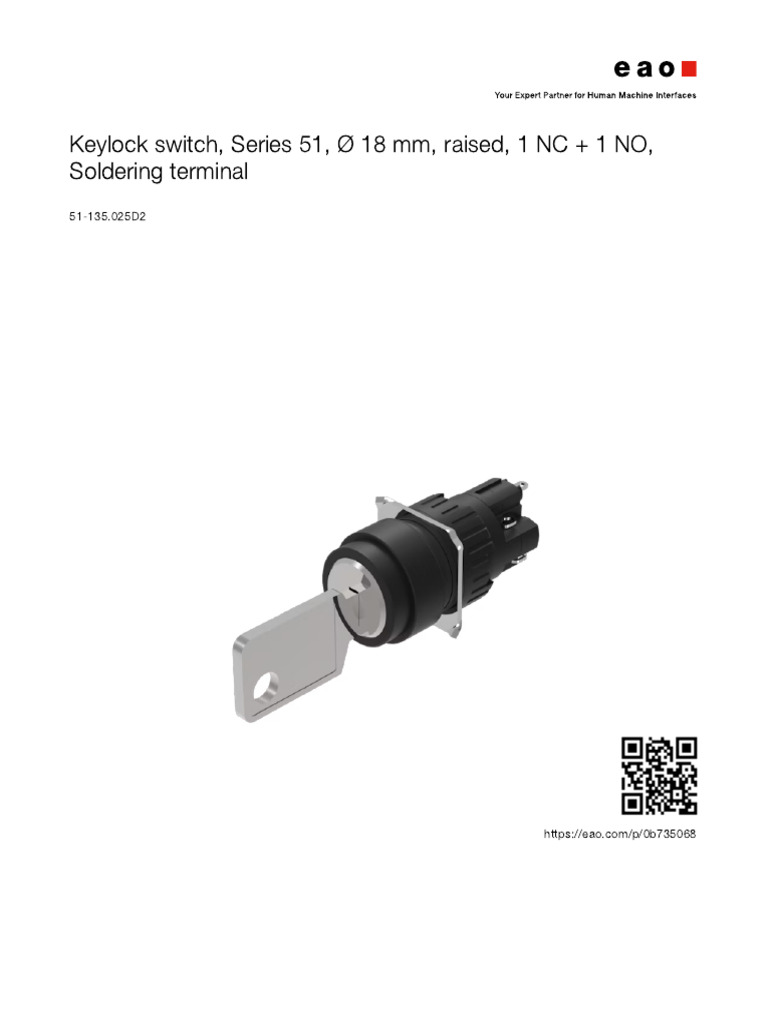 Datasheet_51-135.025D2 | PDF | Alternating Current | Switch