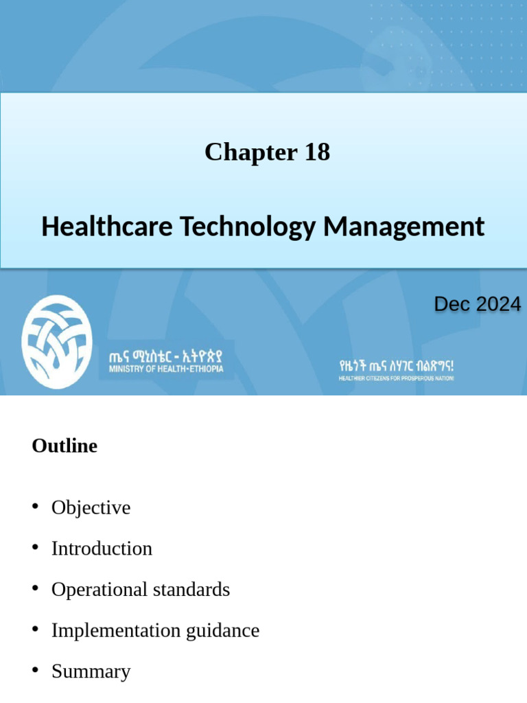 Chapter 18 Healthcare Technology Management | PDF | Health Care
