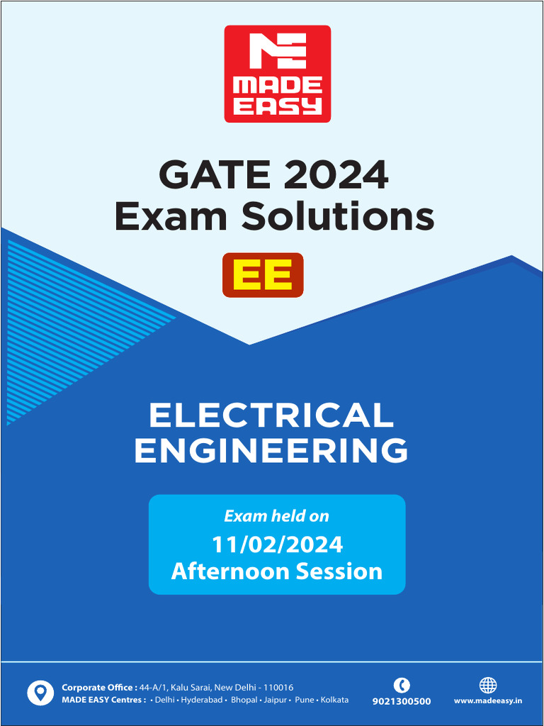 533ufrep EE GATE 2024 Revised Solution | PDF