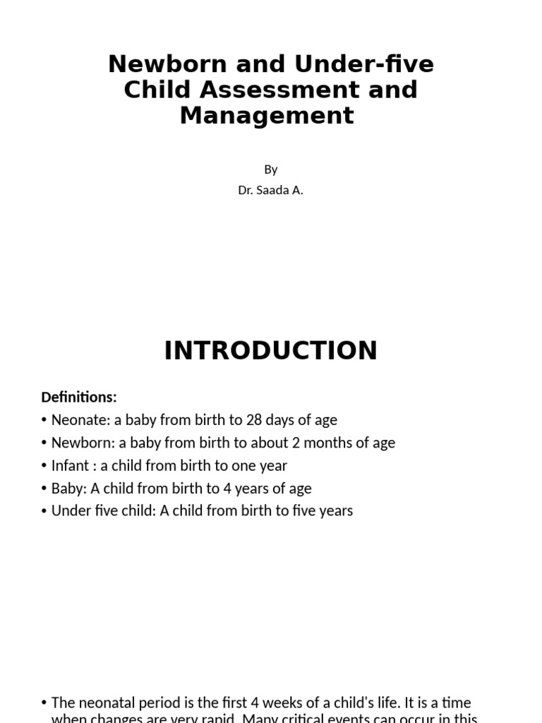 Newborn and Under-Five Child Care Guide | PDF | Infants | Childbirth