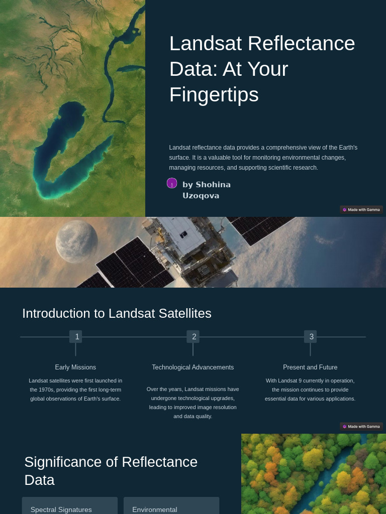 Landsat Reflectance Data at Your Fingertips | PDF | Geographic ...