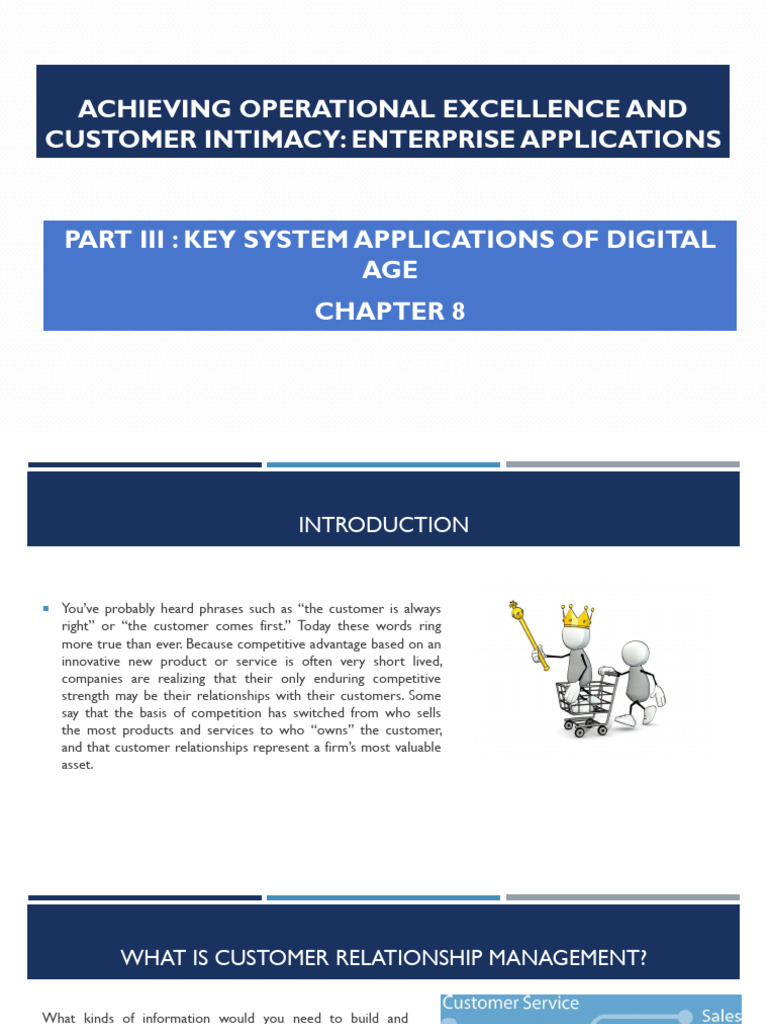 Achieving Operational Excellence and Customer Intimacy_CRM | PDF ...