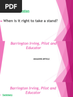 Barrington Irving: Overcoming Obstacles | PDF