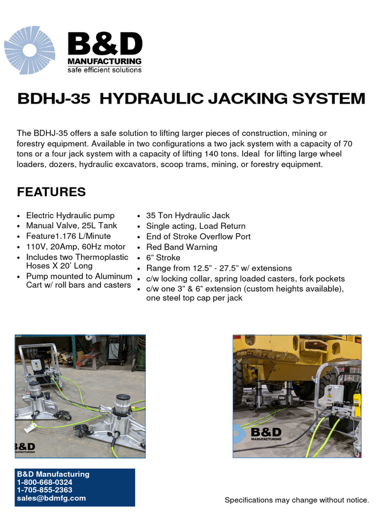 Heavy Lift Jacking System - Brochure | PDF