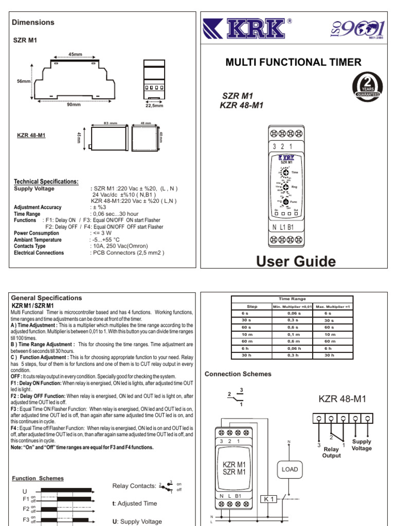 KRK_KARACA_TIMER_SZRM1_60000 (1) | PDF | Electrical Engineering ...