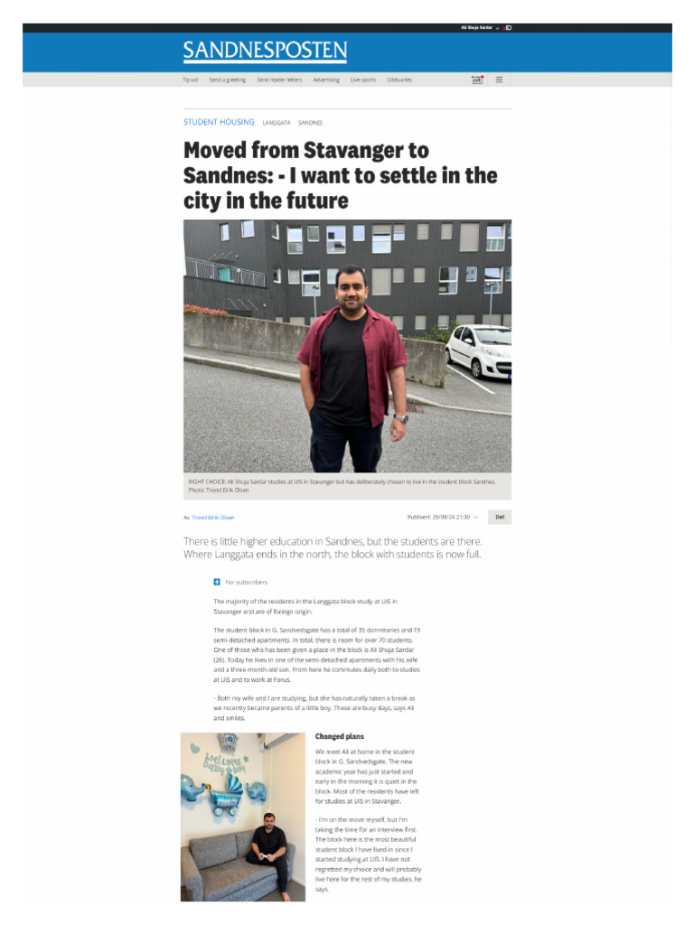 SANDNESPOSTEN Article | PDF