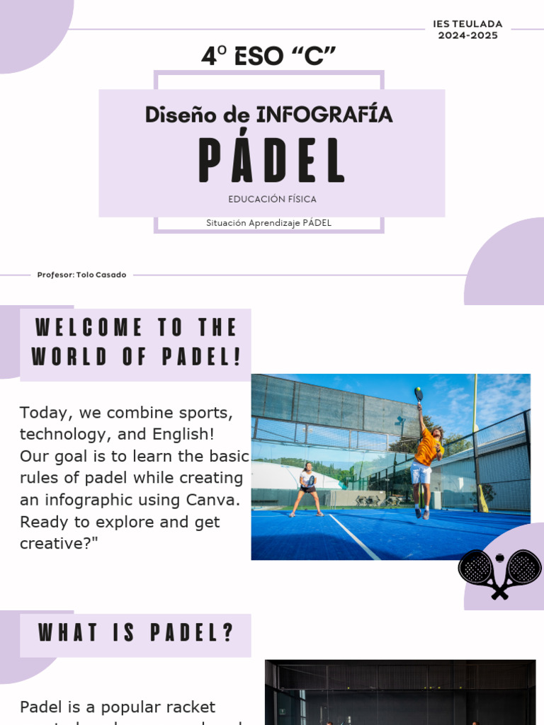 Infographic Project: Padel Rules Guide | PDF