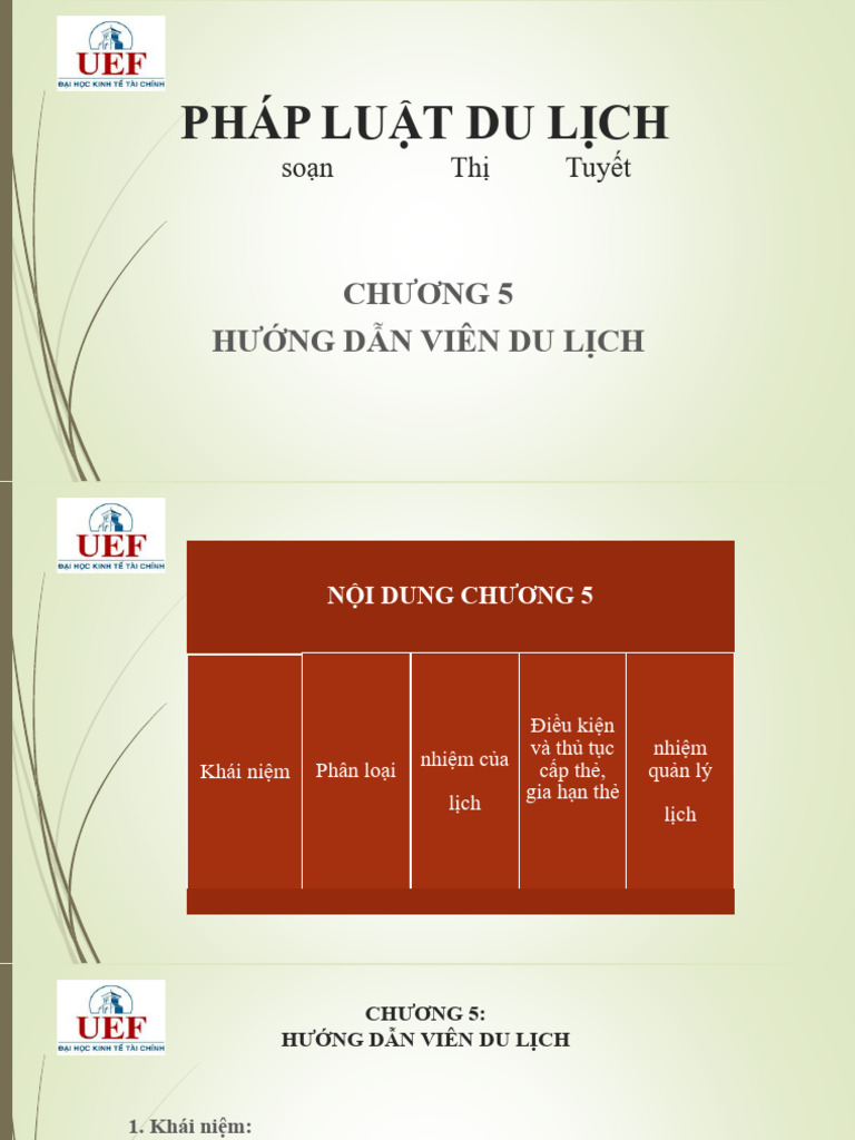 Chương 5 Huong Dan Vien Du Lich | PDF