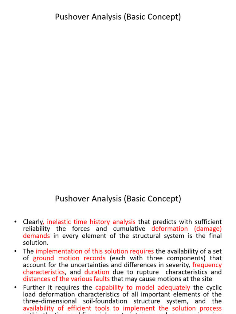 Structural Engineers' Guide to PO Analysis | PDF | Force | Earthquakes