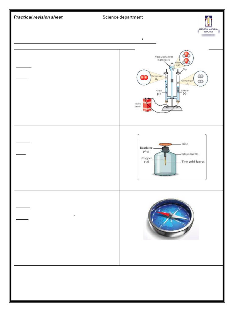 Practical Rev. Sheet G7 | PDF
