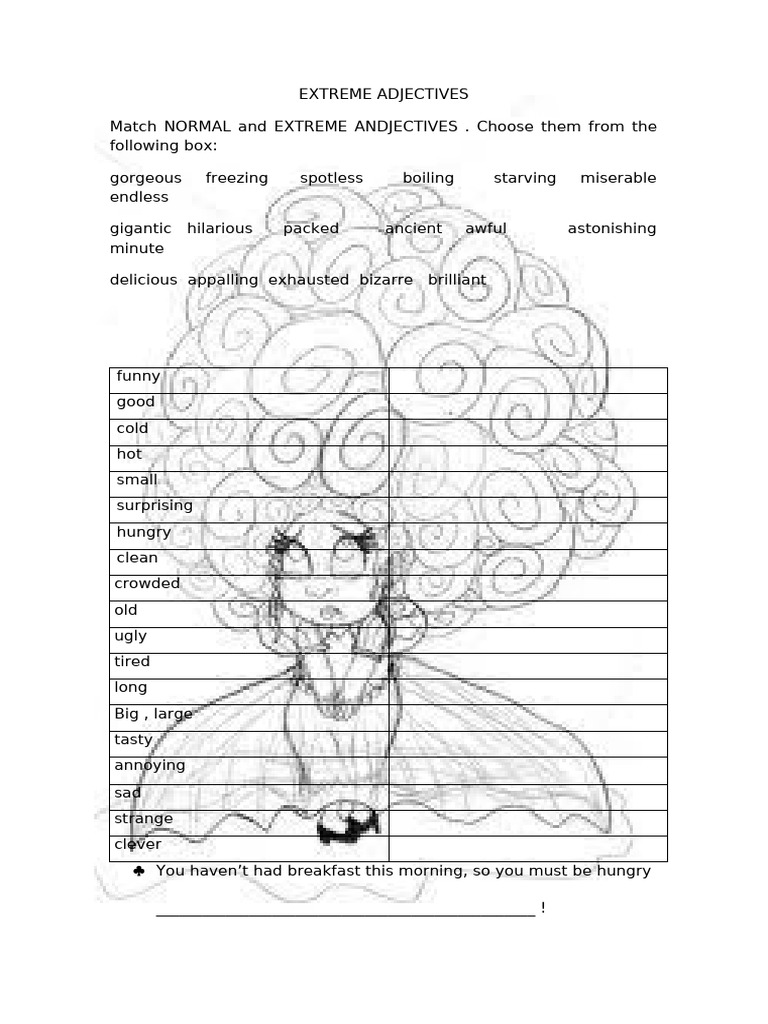 Extreme-Adjectives 13852 | PDF