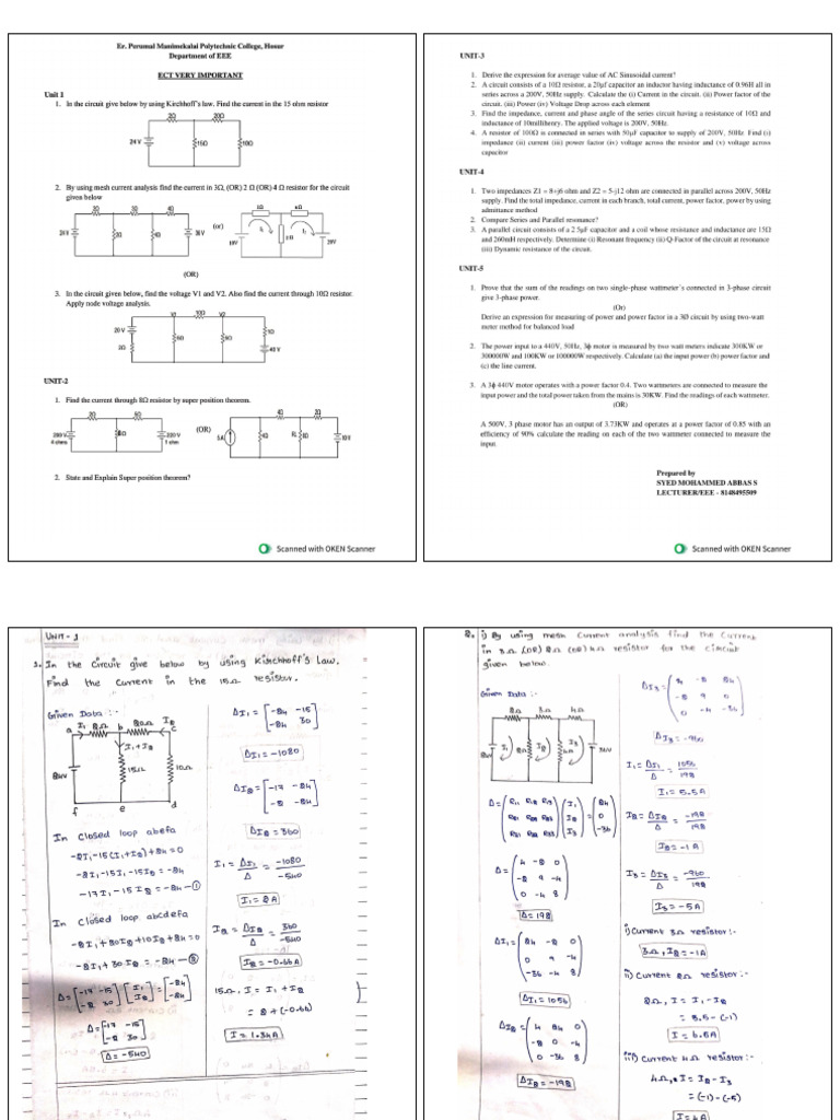 Ect Important R2023 | PDF