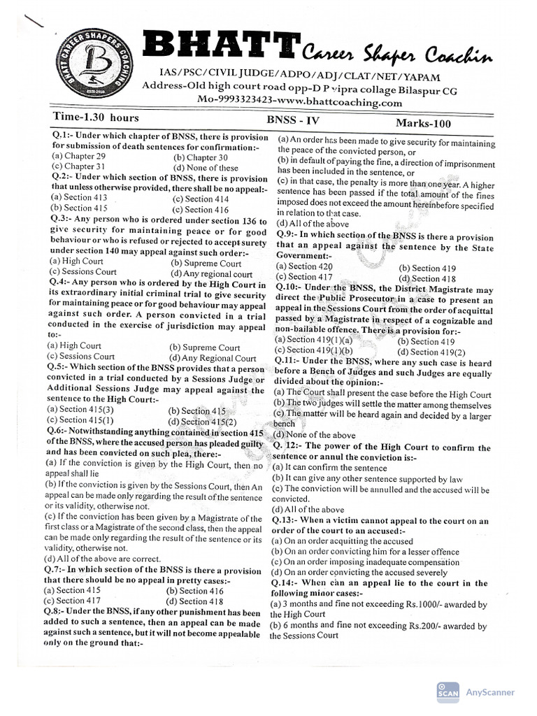 BNSS-IV (English) | PDF