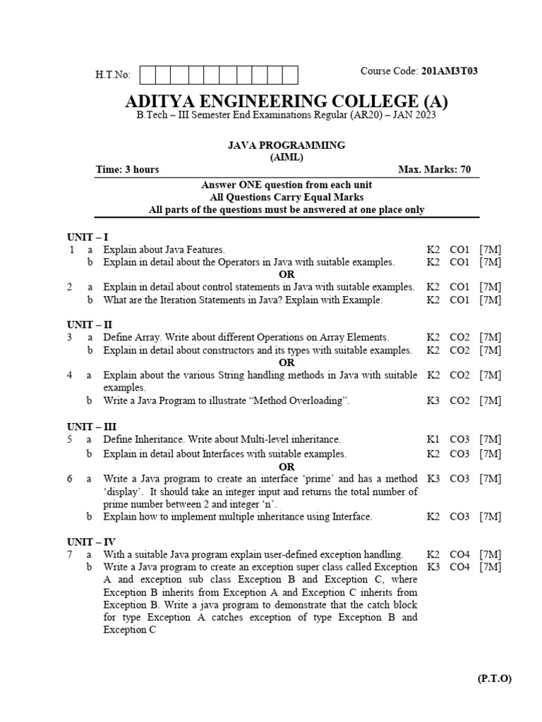 16792171314java Programming | PDF | Object Oriented Programming ...