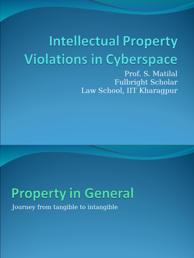 Intellectual Property Violations in Cyberspace WBJA-S Matilal | PDF | Peer To Peer | Online ...