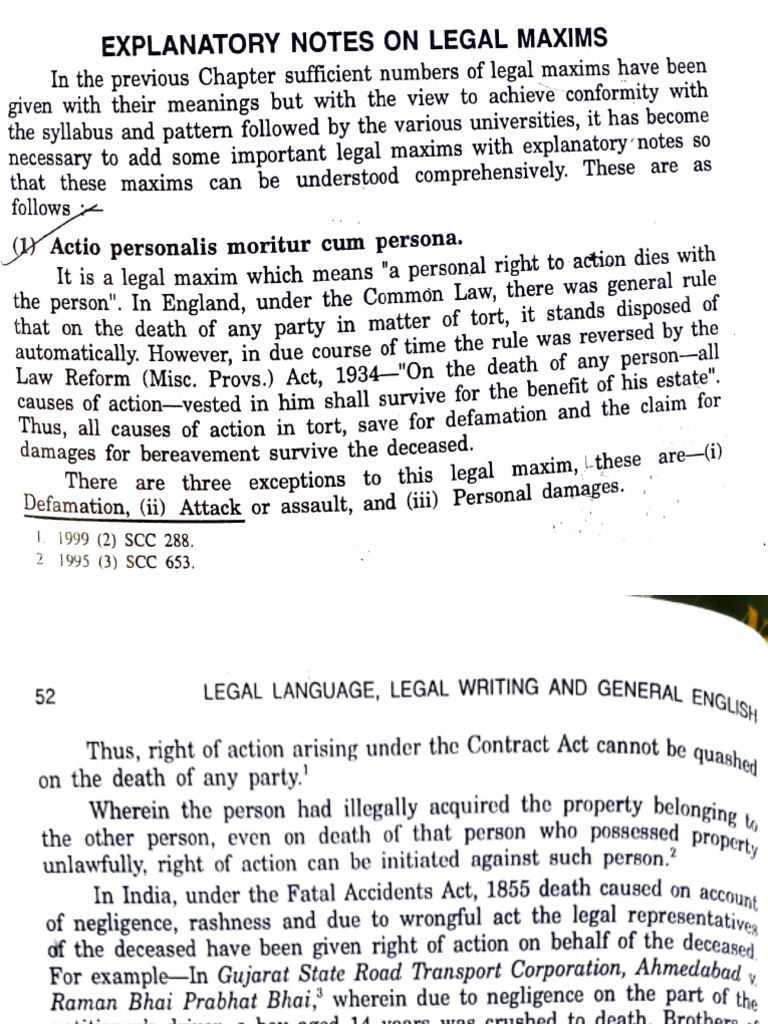 Legal Maxims | PDF | Private Law | Public Law