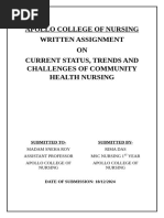 Problem Statements CHN 2017 | PDF | Nursing | Public Health