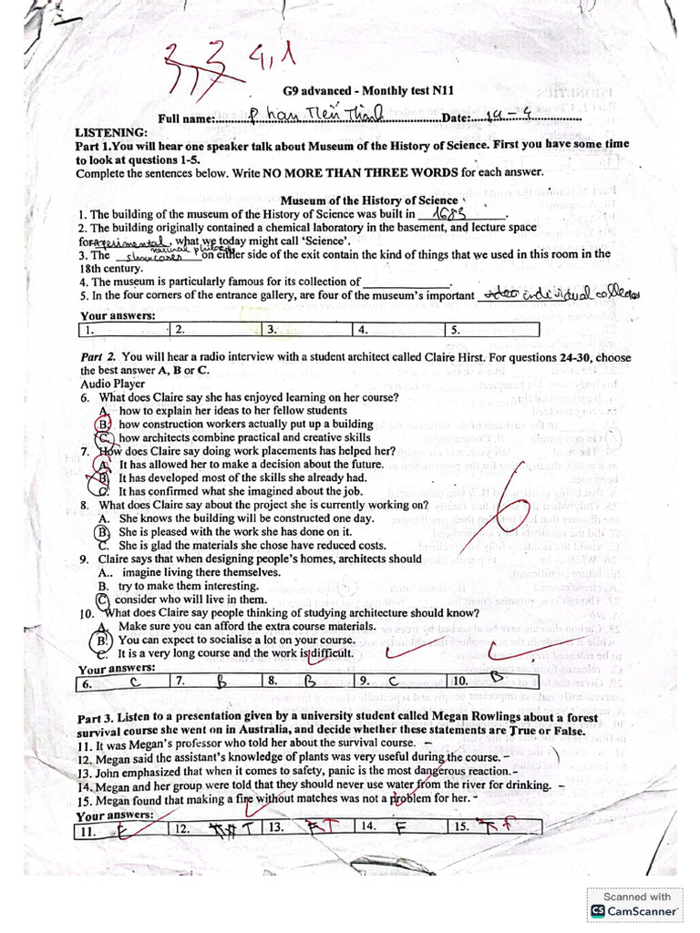 Monthly Test | PDF