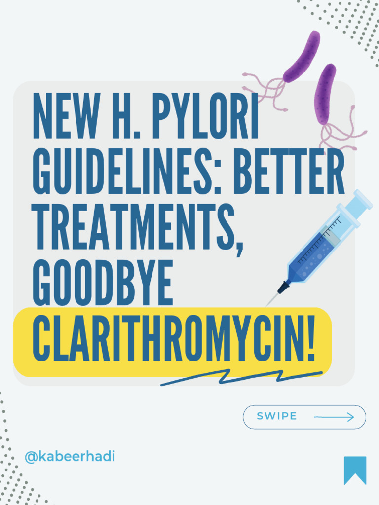 New Guidelines For H. Pylori Treatment! | PDF | Clinical Medicine | Drugs
