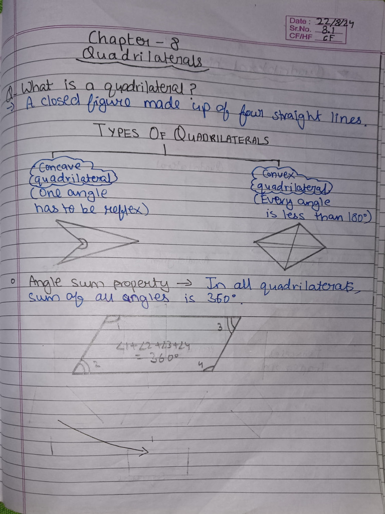 Maths Quadrilaterals 1 | PDF | Geometry | Elementary Geometry