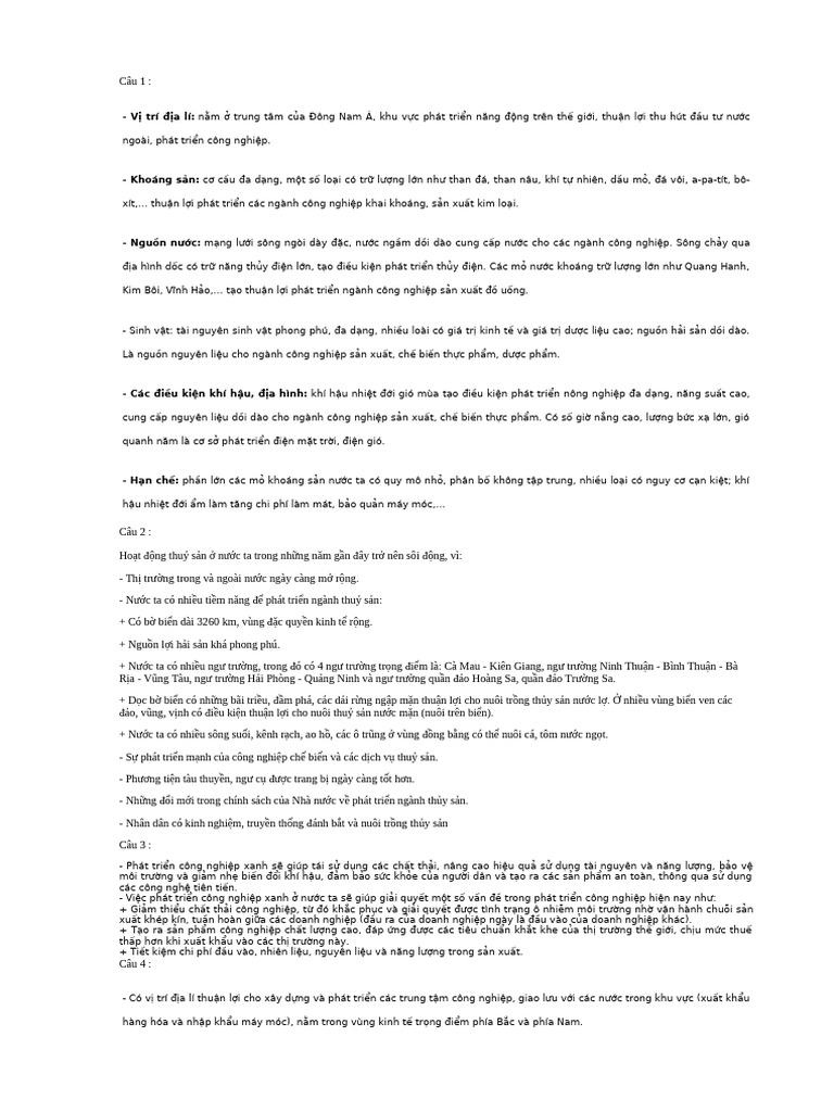 địa hk1 (3) | PDF