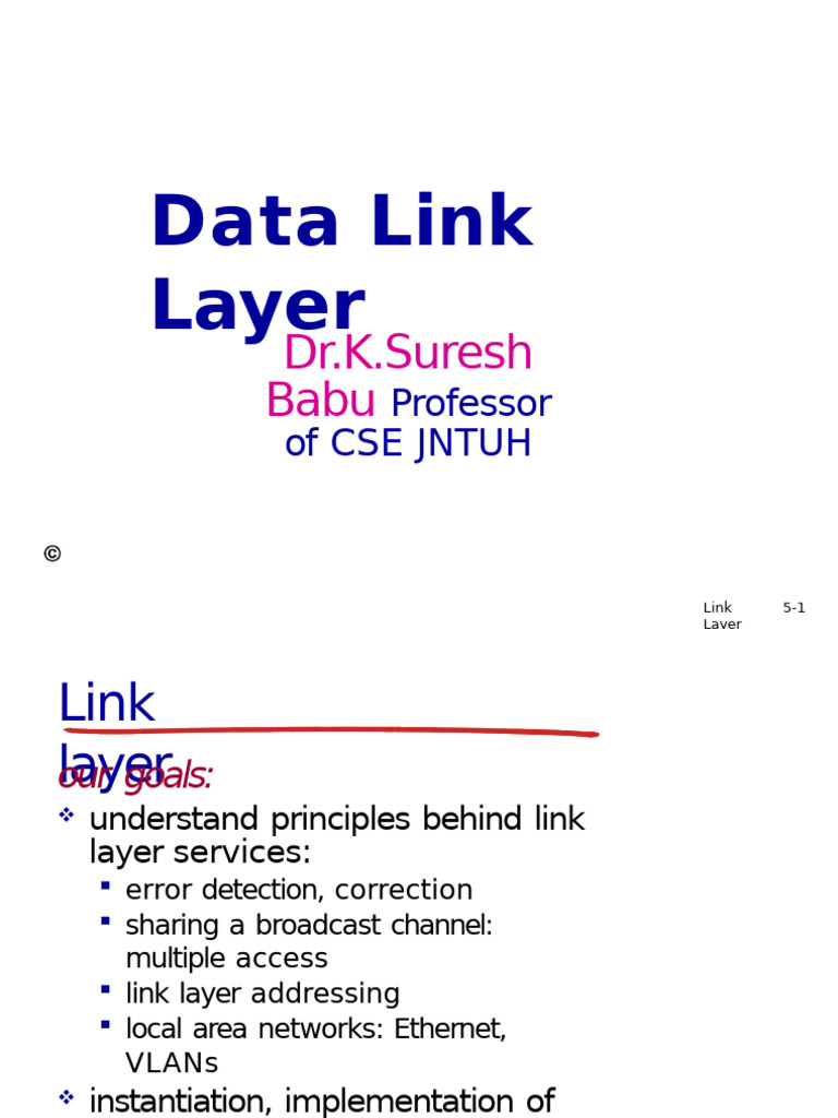 Chap-2-DLL | PDF | Error Detection And Correction | Transmission Control Protocol