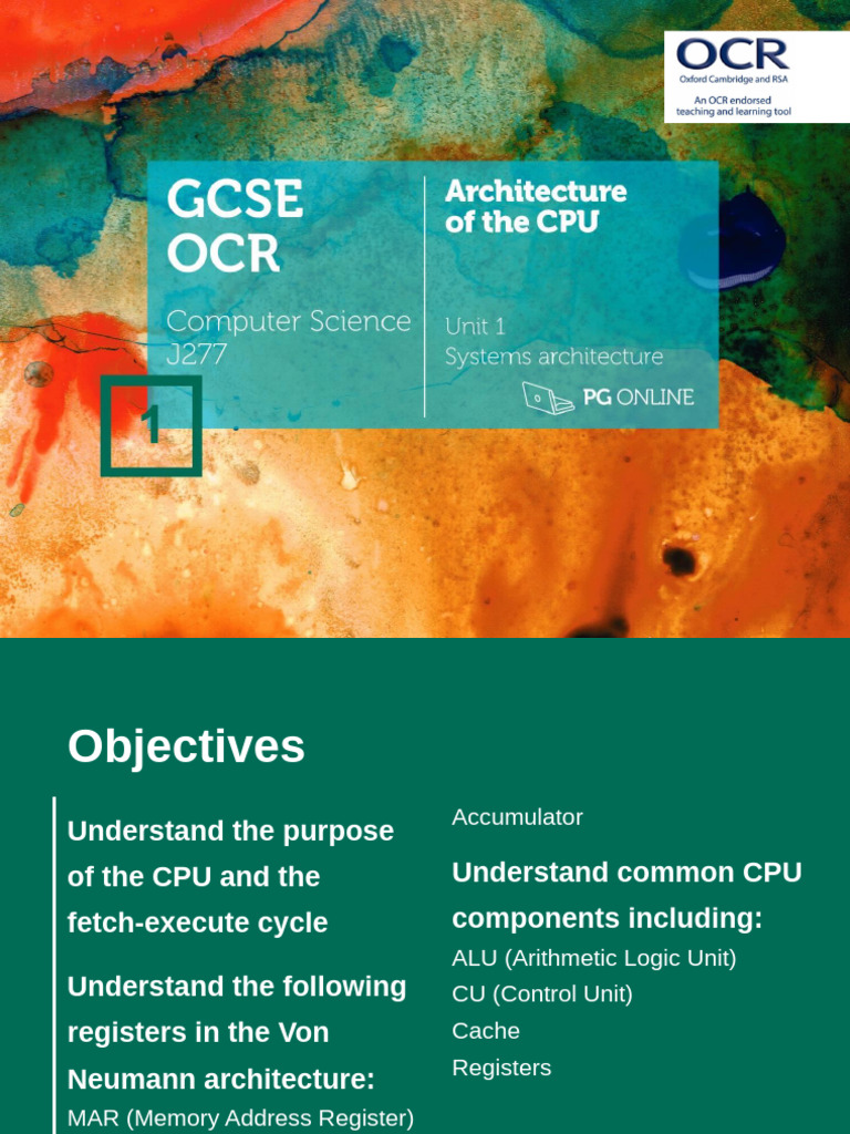 Understanding CPU Architecture and Function | PDF | Central Processing ...