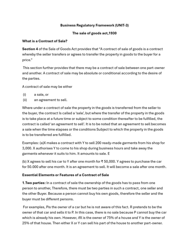 BRF UNIT-3 | PDF | Breach Of Contract | Common Law