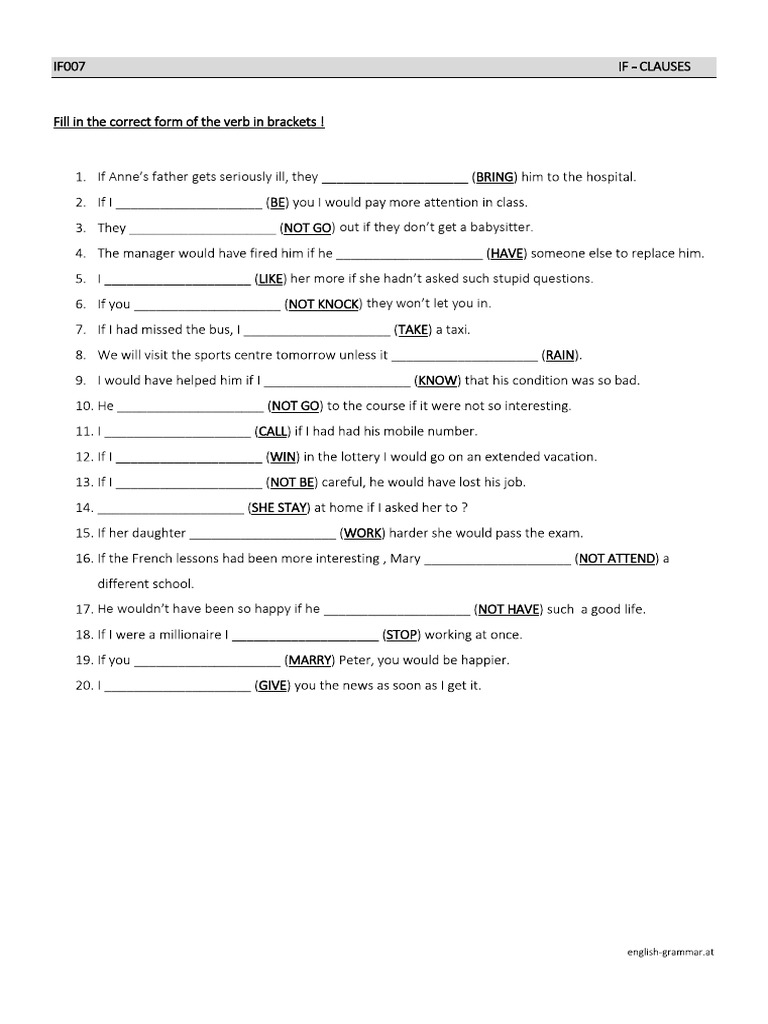 HW Irea Conditionals Ex.7 | PDF