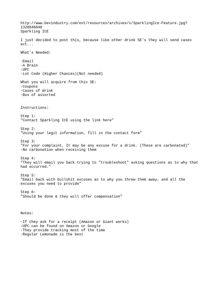 Drink Method Private Method Not-Energy Drink | PDF