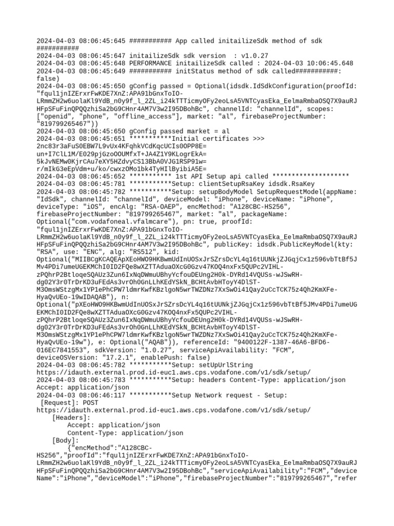 IdSdkLogs | PDF | Cyberwarfare | Security