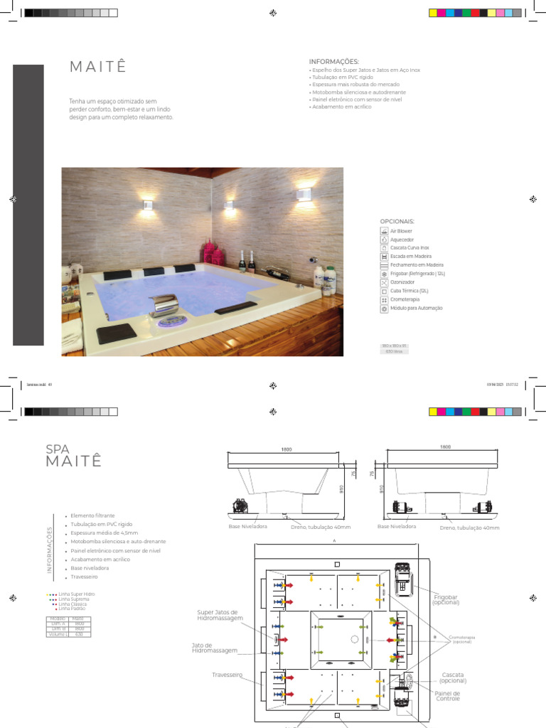 Ficha Técnica - Spa RIolux Maite | PDF
