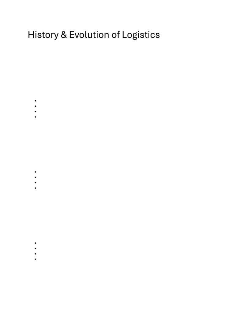 Logistics Unit 1 | PDF | Logistics | Warehouse