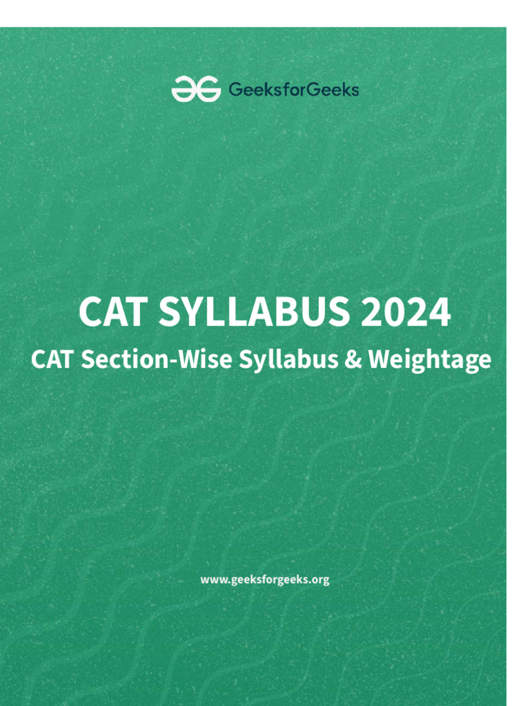 CAT-Syllabus-2024 | PDF | Geometry | Complex Number